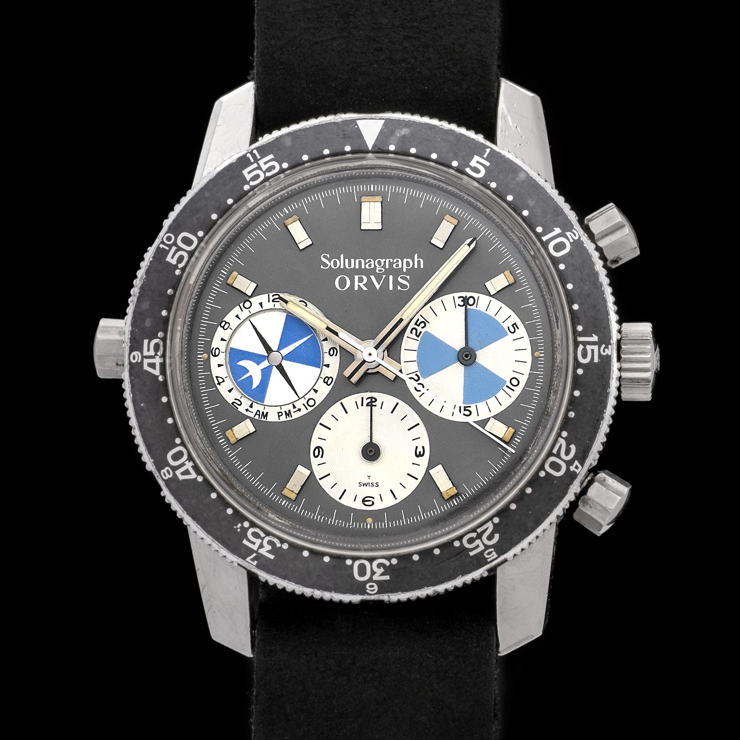 The steel Solunagraph ref. 2446SF retailed by Orvis – Corrado Mattarelli